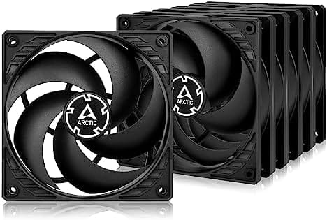 ARCTIC P12 (5 Pack) - 120 mm Case Fan, Pressure-optimised, Quiet Motor ...