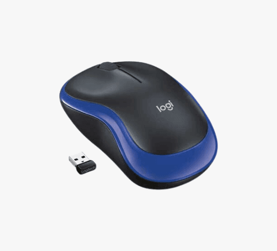 LOGITECH Wireless Mouse M185 Blue 2.4GHz with USB Receiver